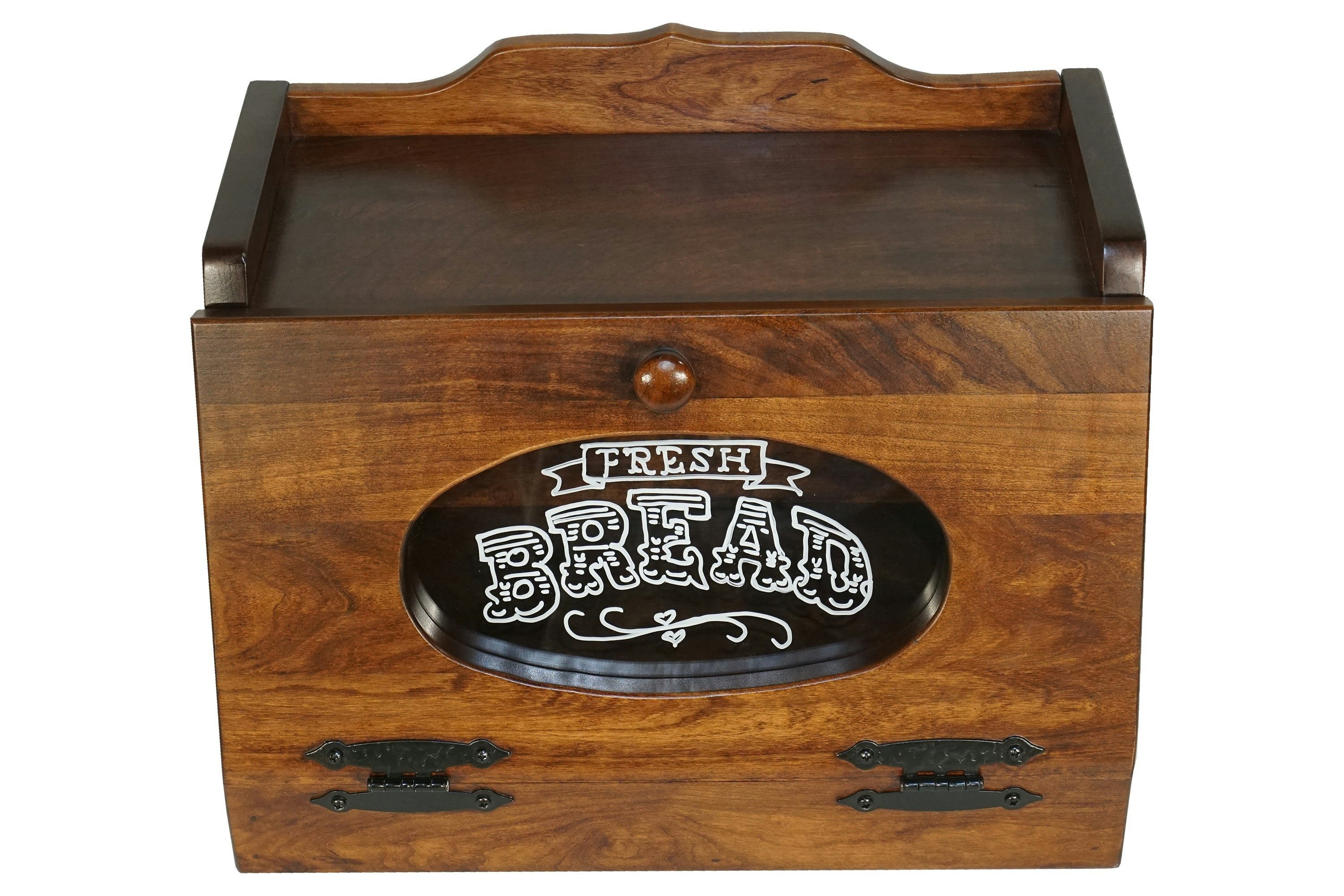 Bread Box with Plexiglass Front by Dutchcrafters Amish Furniture Store