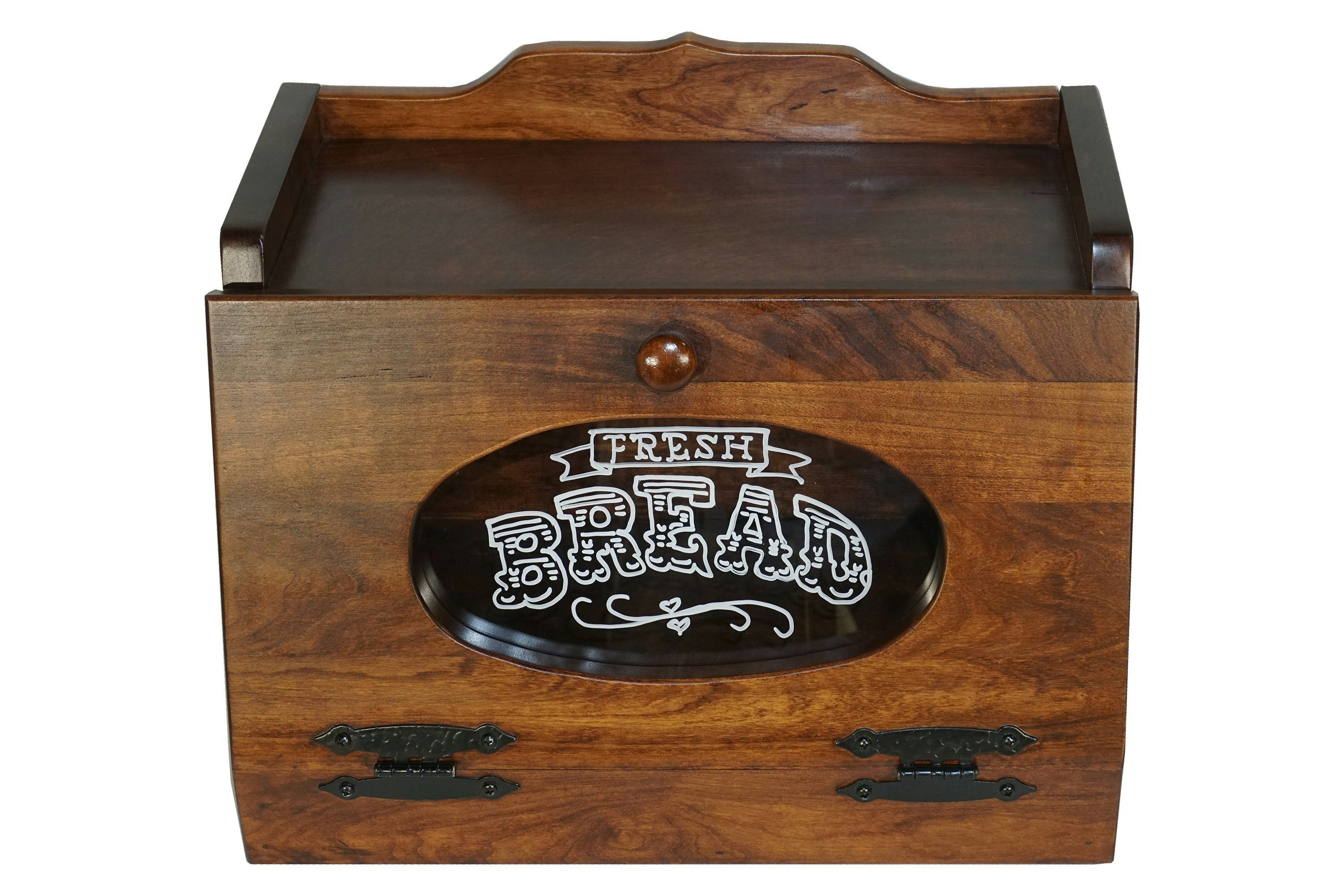 Bread Box with Plexiglass Front by Dutchcrafters Amish Furniture Store