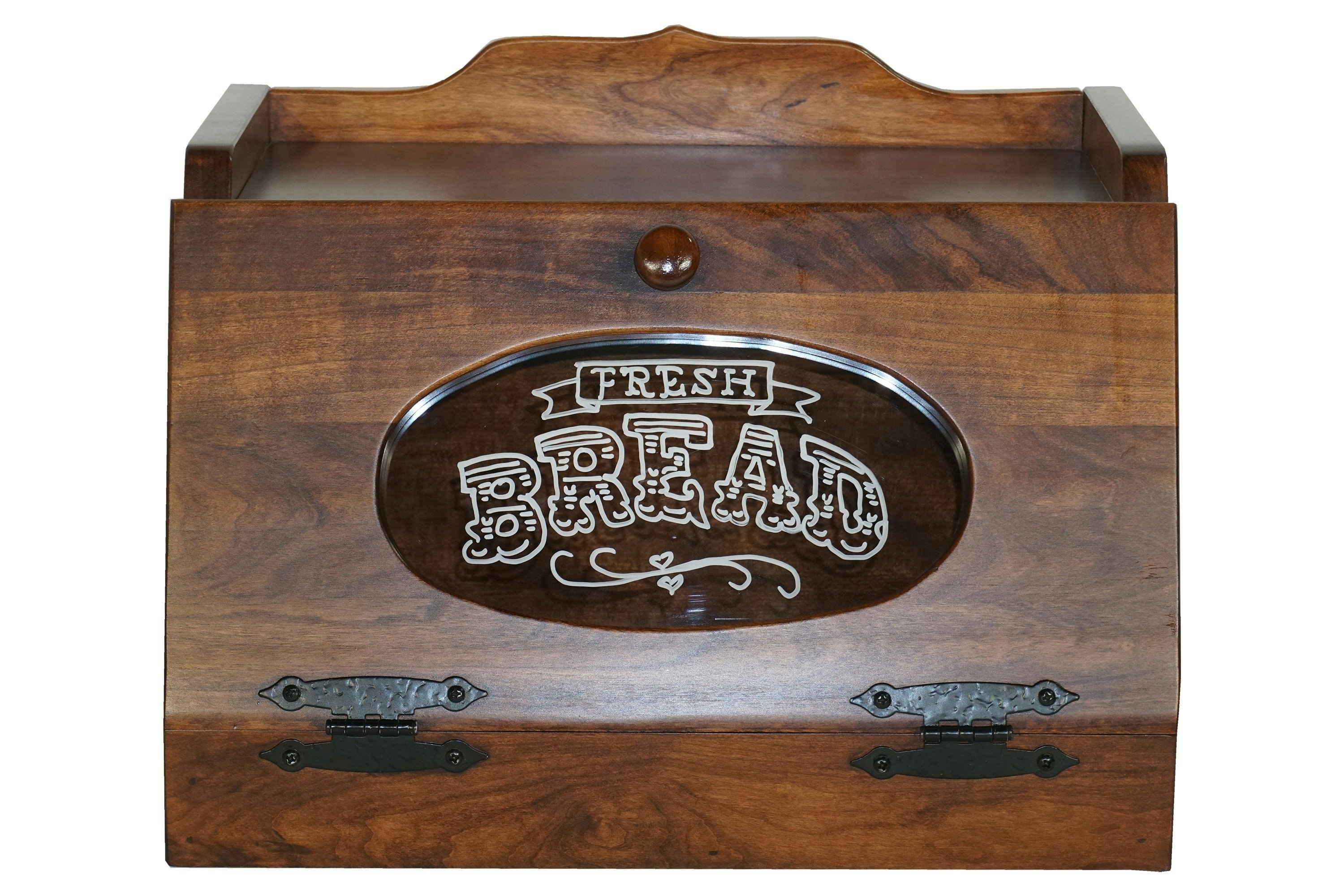 Bread Box with Plexiglass Front by Dutchcrafters Amish Furniture Store