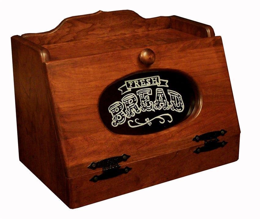 Bread Box with Plexiglass Front by Dutchcrafters Amish Furniture Store