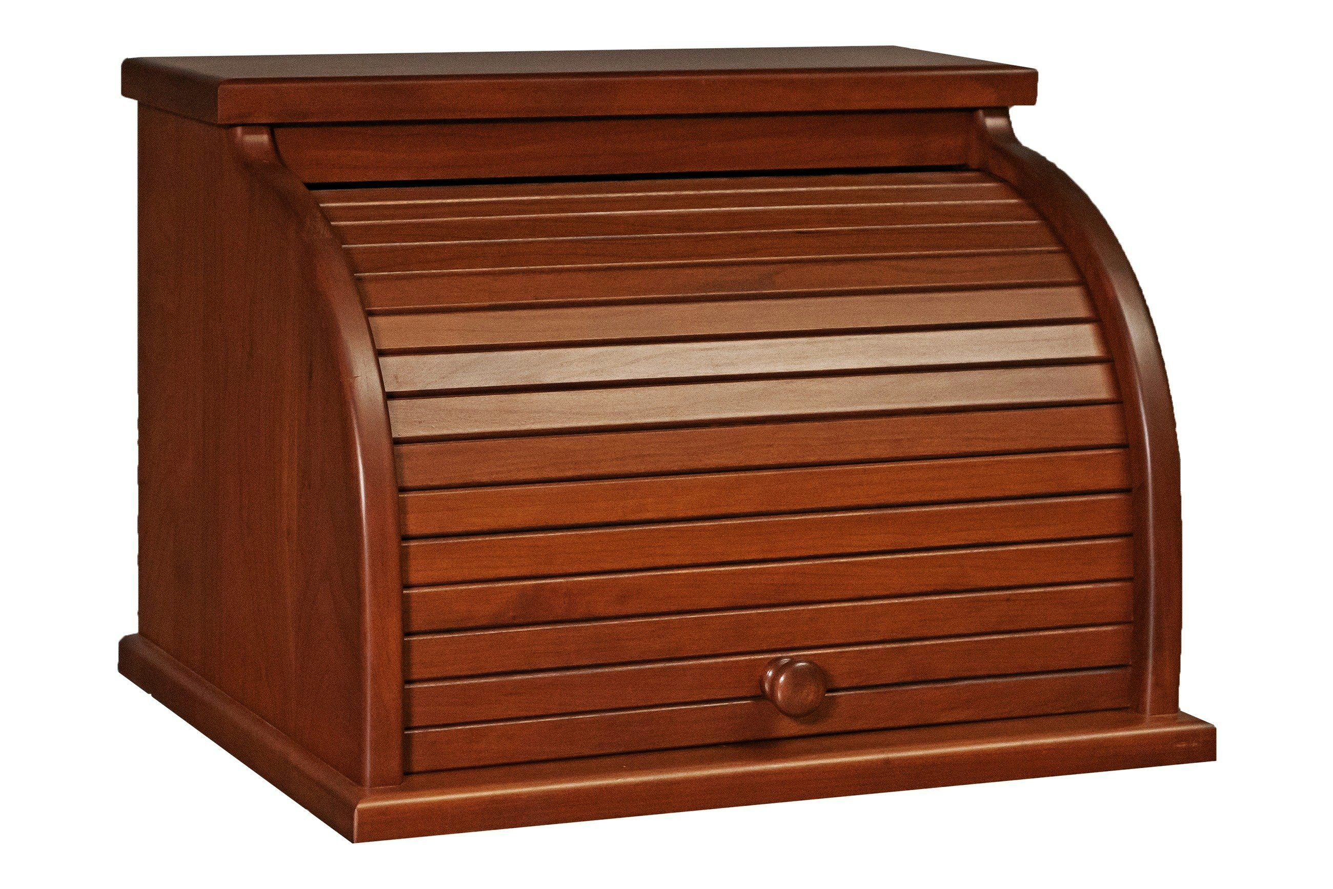 Hardwood Plain Roll Top Bread Box by DutchCrafters Furniture Store