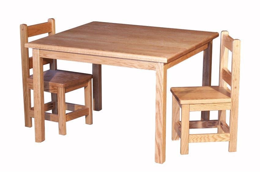 Oak Child's Activity Table - Amish Kid's Furniture Custom Made