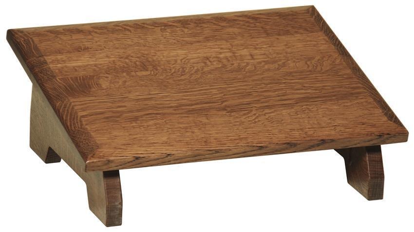 Hardwood Slanted Mission Footstool from DutchCrafters Amish Furniture