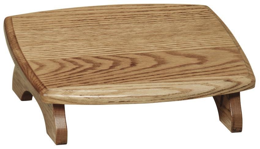 Hardwood Slanted Traditional Footstool from DutchCrafters Amish