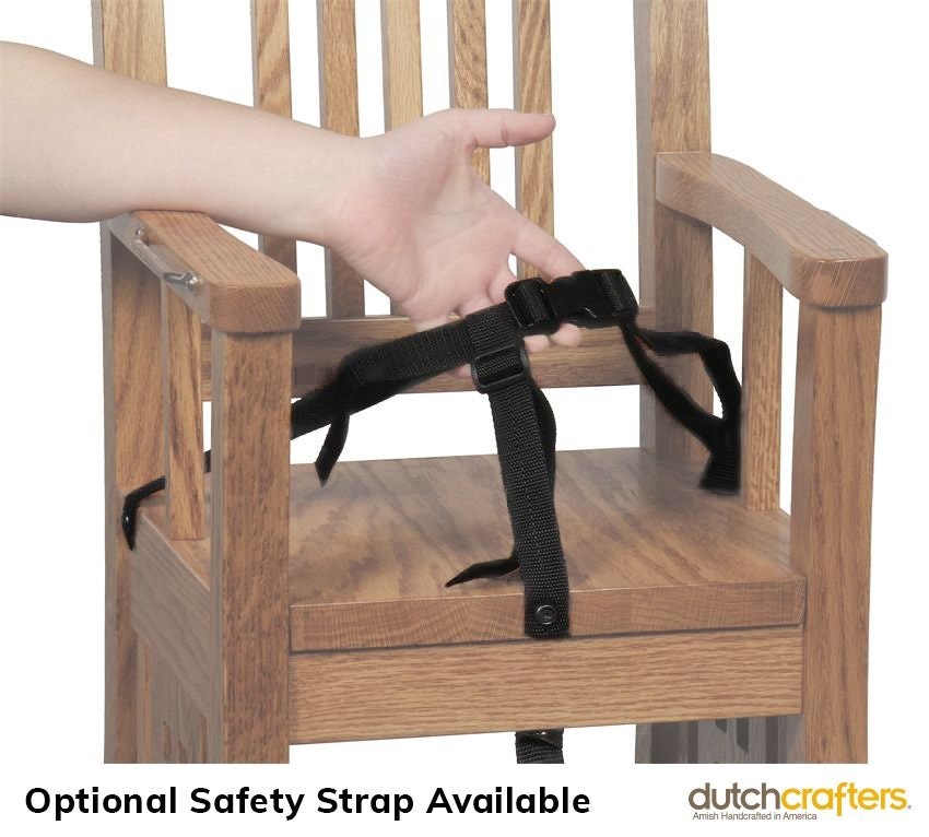 Cherry Wood High Chair - Amish Handcrafted Heirloom Quality