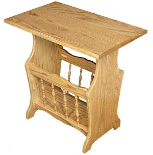 Hardwood Medium Magazine Stand from DutchCrafters Amish Furniture