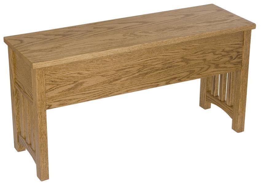 Mission Style Storage Bench from Dutchcrafters Amish Furniture