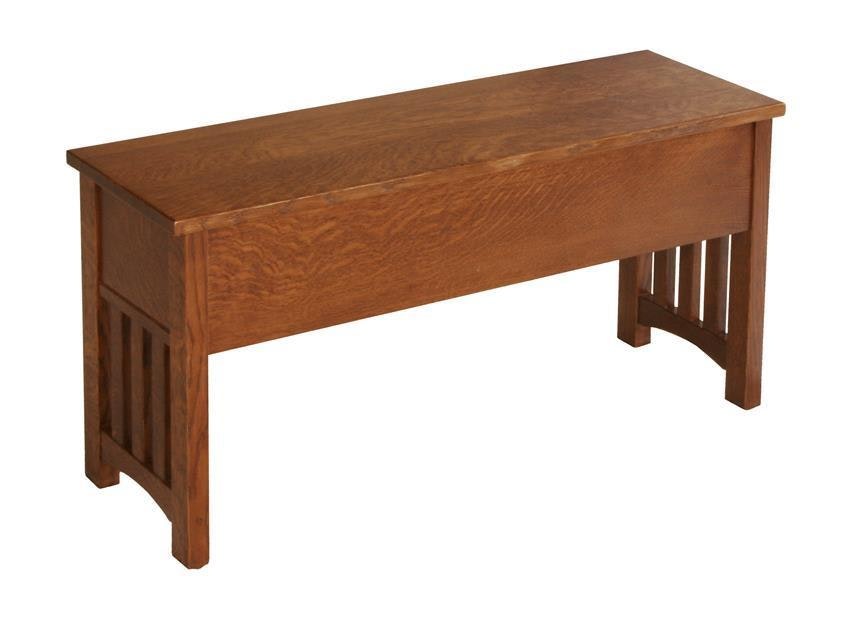 Mission Style Storage Bench from Dutchcrafters Amish Furniture