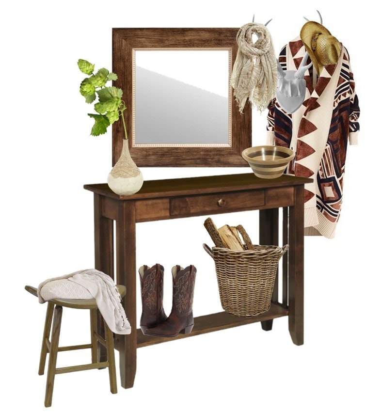 Hardwood Large Mission Hall Table with Drawer from DutchCrafters