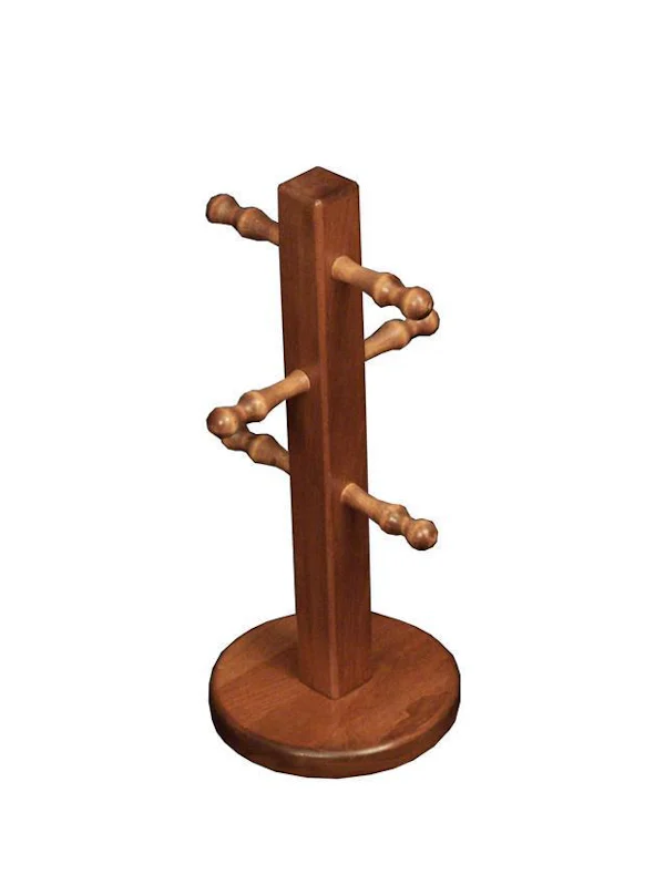 Wooden Coffee Mug Tree from DutchCrafters Amish Furniture