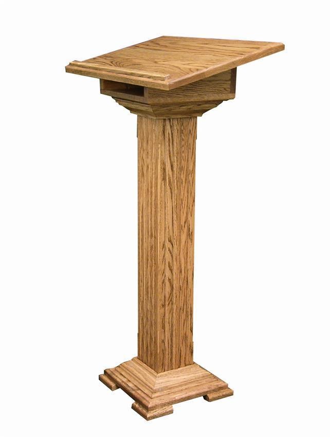 Hardwood Medium Podium from DutchCrafters Amish Furniture