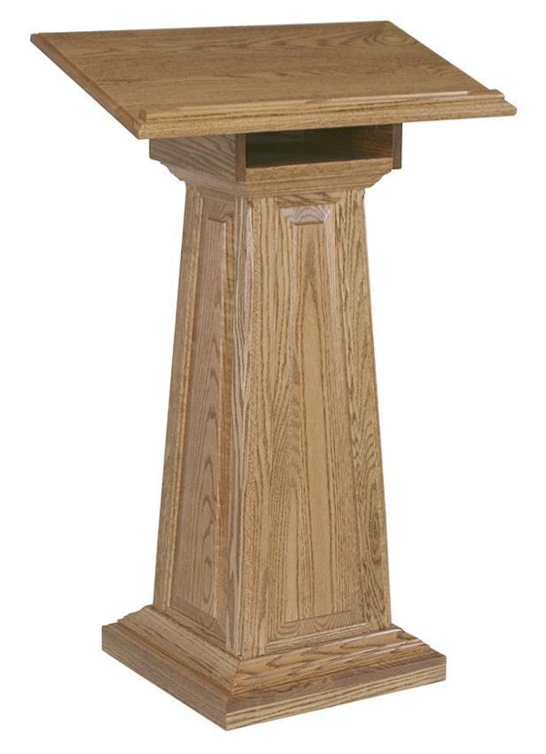 Hardwood Large Raised Panel Podium from DutchCrafters Amish Furniture
