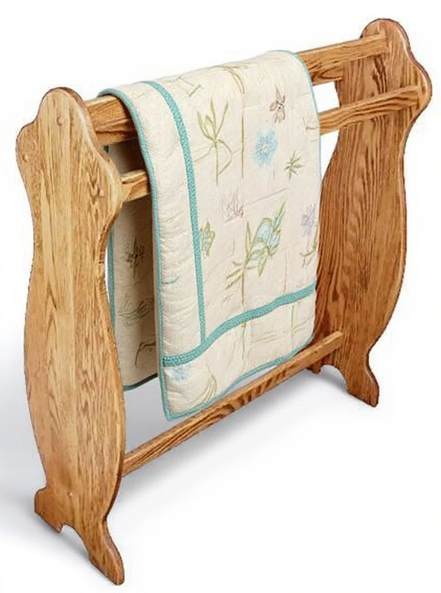 Amish Handcrafted Quilt Rack | Solid Wood | Heirloom Quality