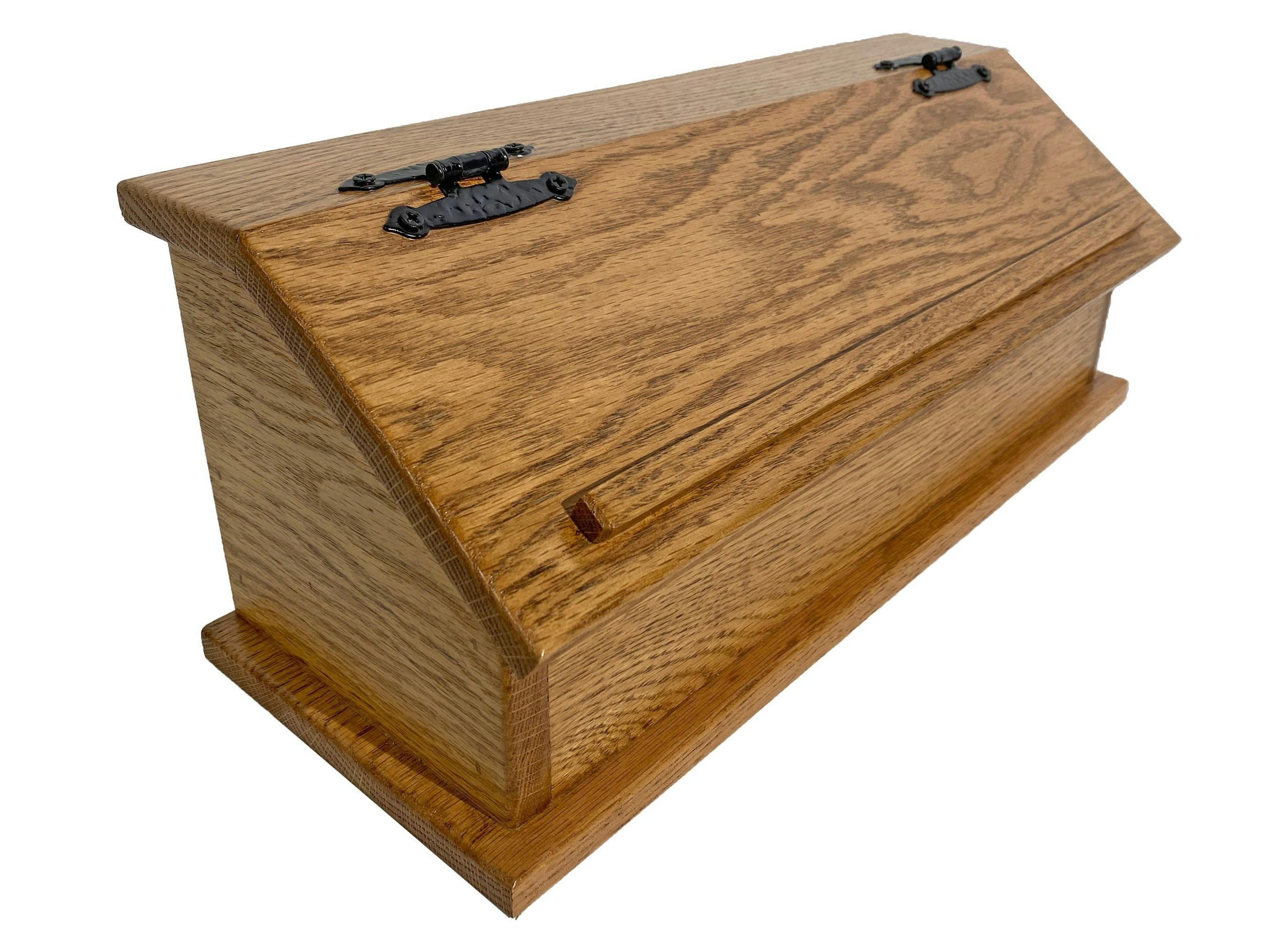 Oak Wood Double Recipe Box from DutchCrafters Amish Furniture