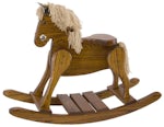 Amish-Made Wooden Rocking Horse