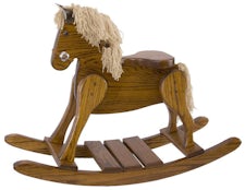 Amish-Made Wooden Rocking Horse