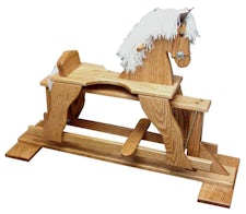 Amish-Made Wooden Rocking Horse