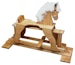 Amish-Made Wooden Rocking Horse