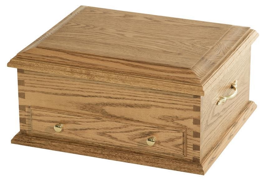 Amish Hardwood Silverware Chest with Plain Lid from DutchCrafters