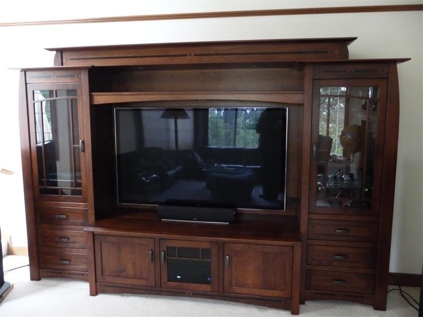 Mission 5-Piece Entertainment Center Wall Unit from DutchCrafters