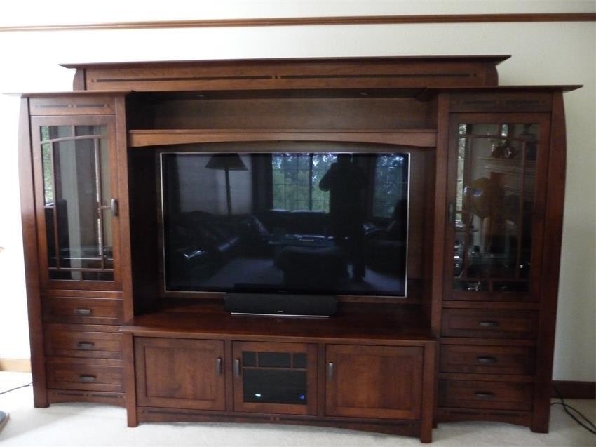 Mission 5-Piece Entertainment Center Wall Unit from DutchCrafters