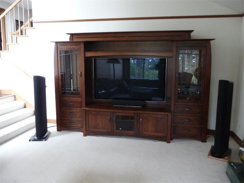 Mission 5-Piece Entertainment Center Wall Unit from DutchCrafters