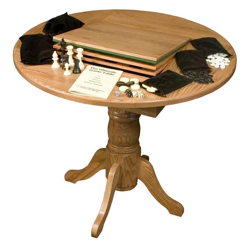 Hardwood 30" Convertible Game Table from DutchCrafters Amish Furniture