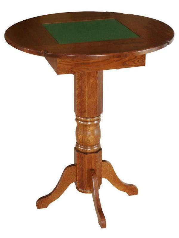 Hardwood Pub Size Game Table from DutchCrafters Amish Furniture