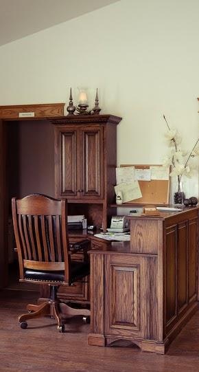Hardwood 72" Wide L-Shaped Corner Desk from DutchCrafters Amish