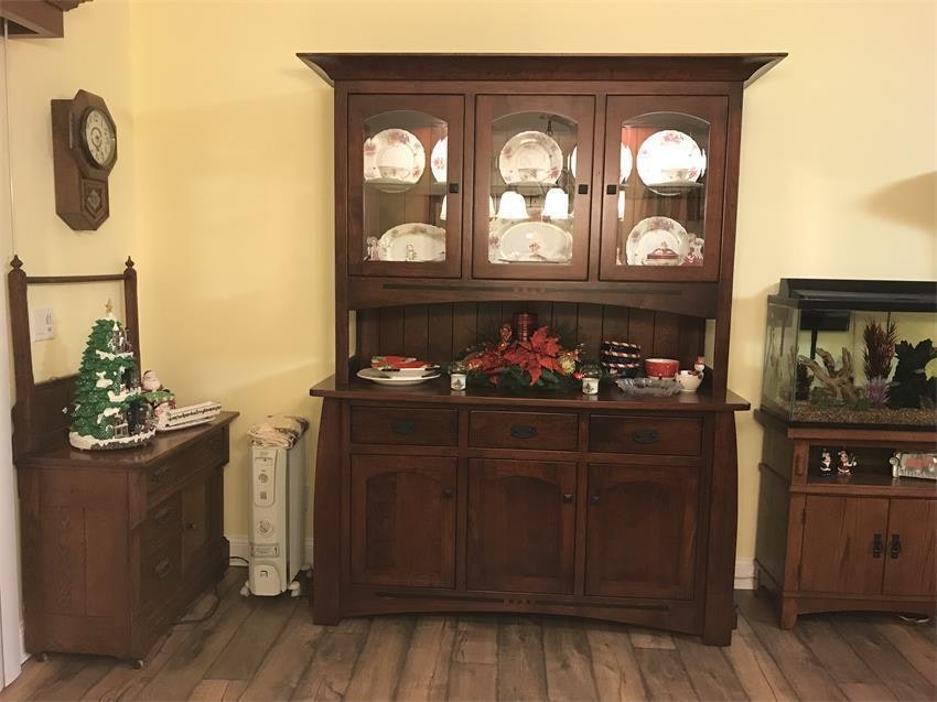 Amish Wooden Colebrook Hutch From DutchCrafters
