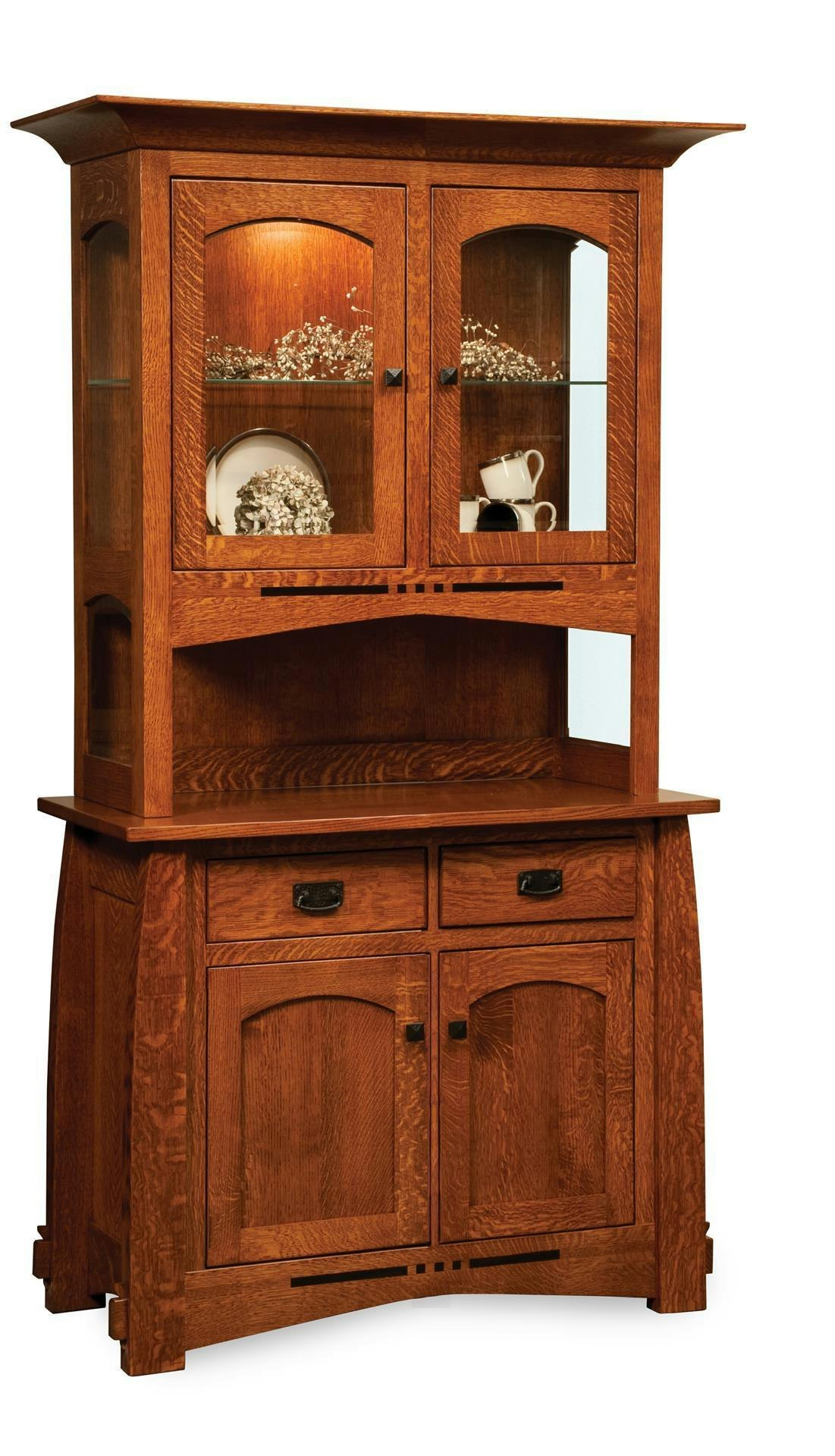 Mission Buffet with Hutch - Amish Handcrafted Dining Furniture