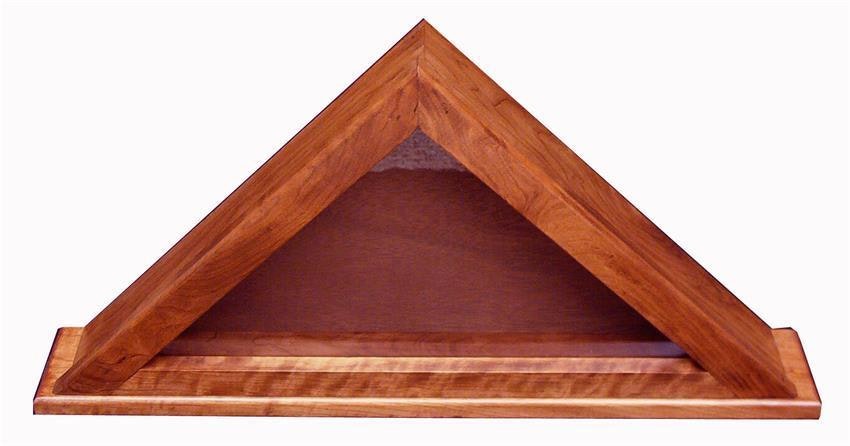 Hardwood Flag Display from DutchCrafters Amish Furniture