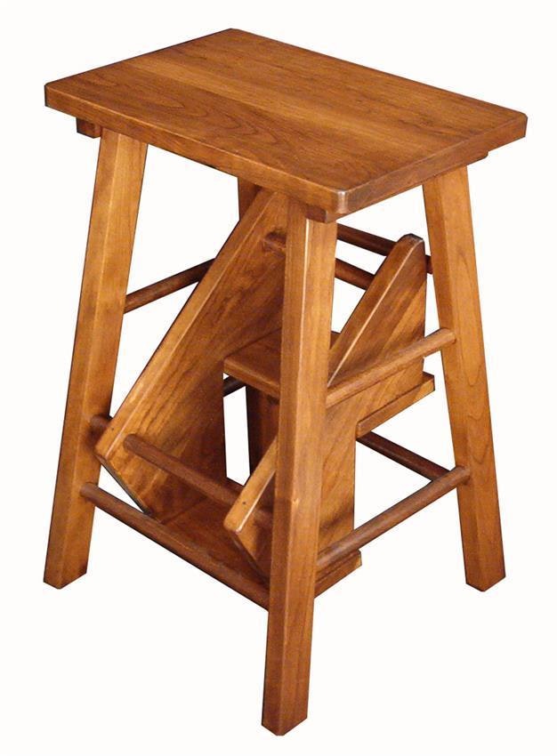 Amish Hardwood Folding Step Stool