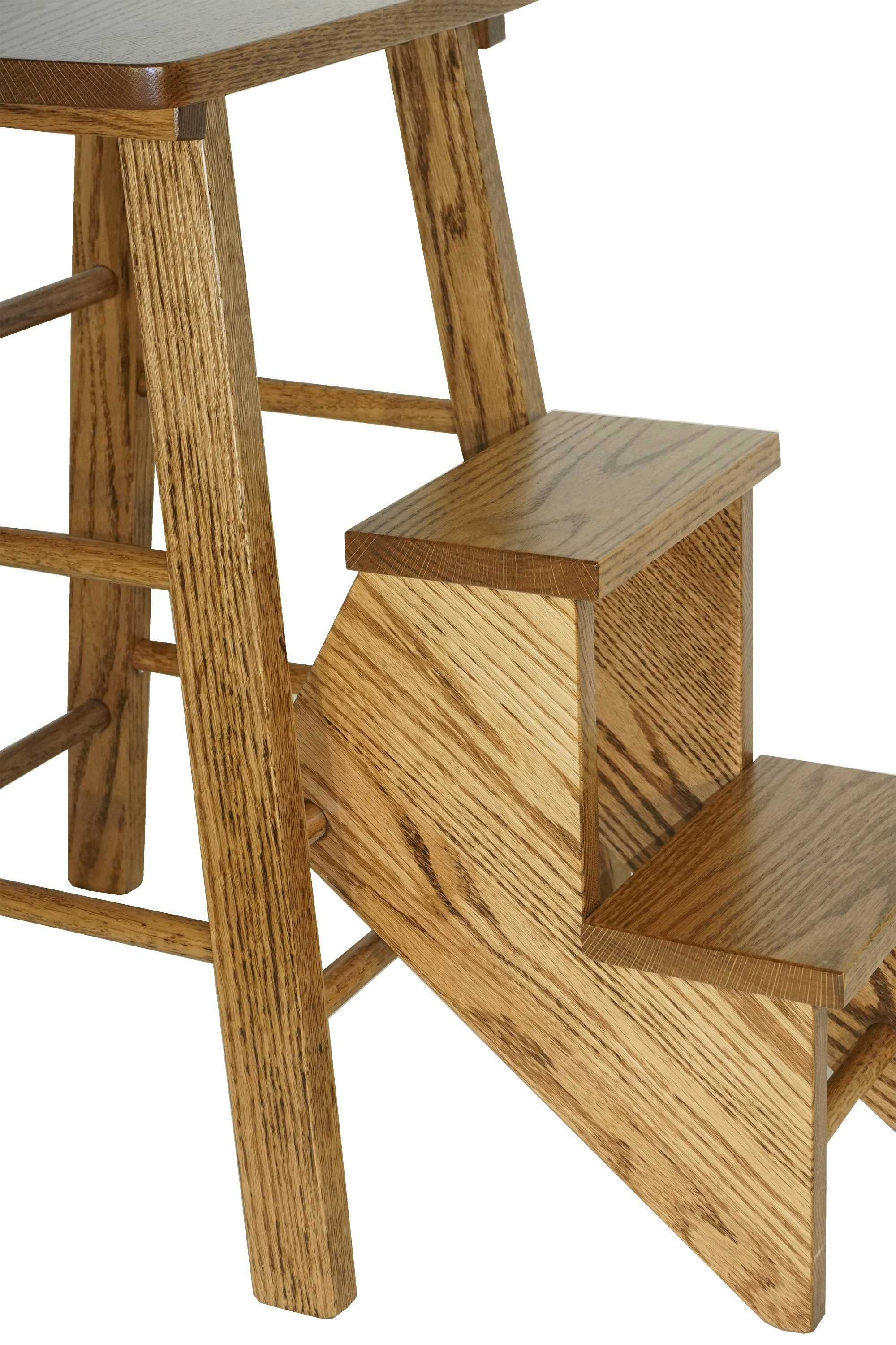 Amish Hardwood Folding Step Stool