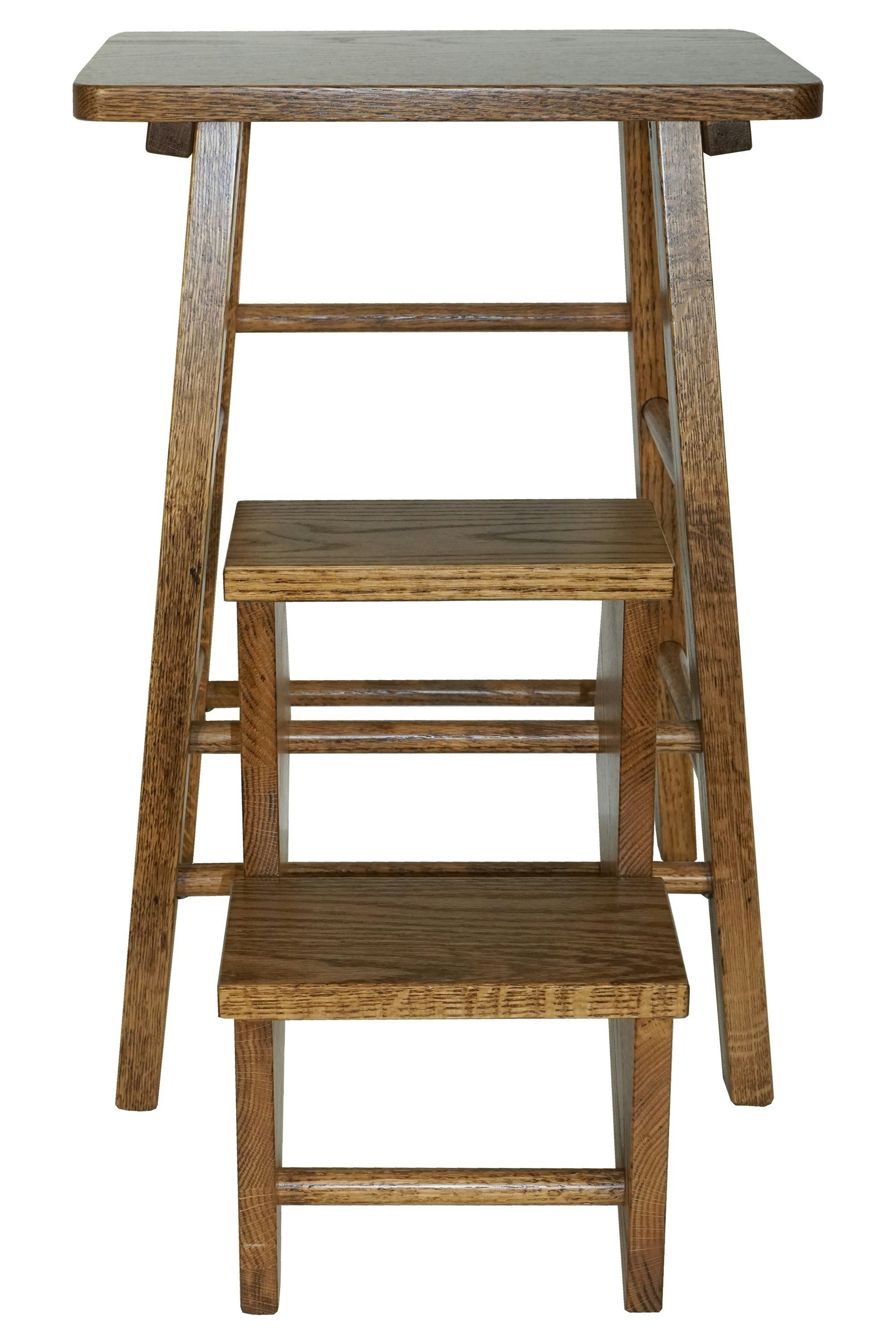 Amish Hardwood Folding Step Stool