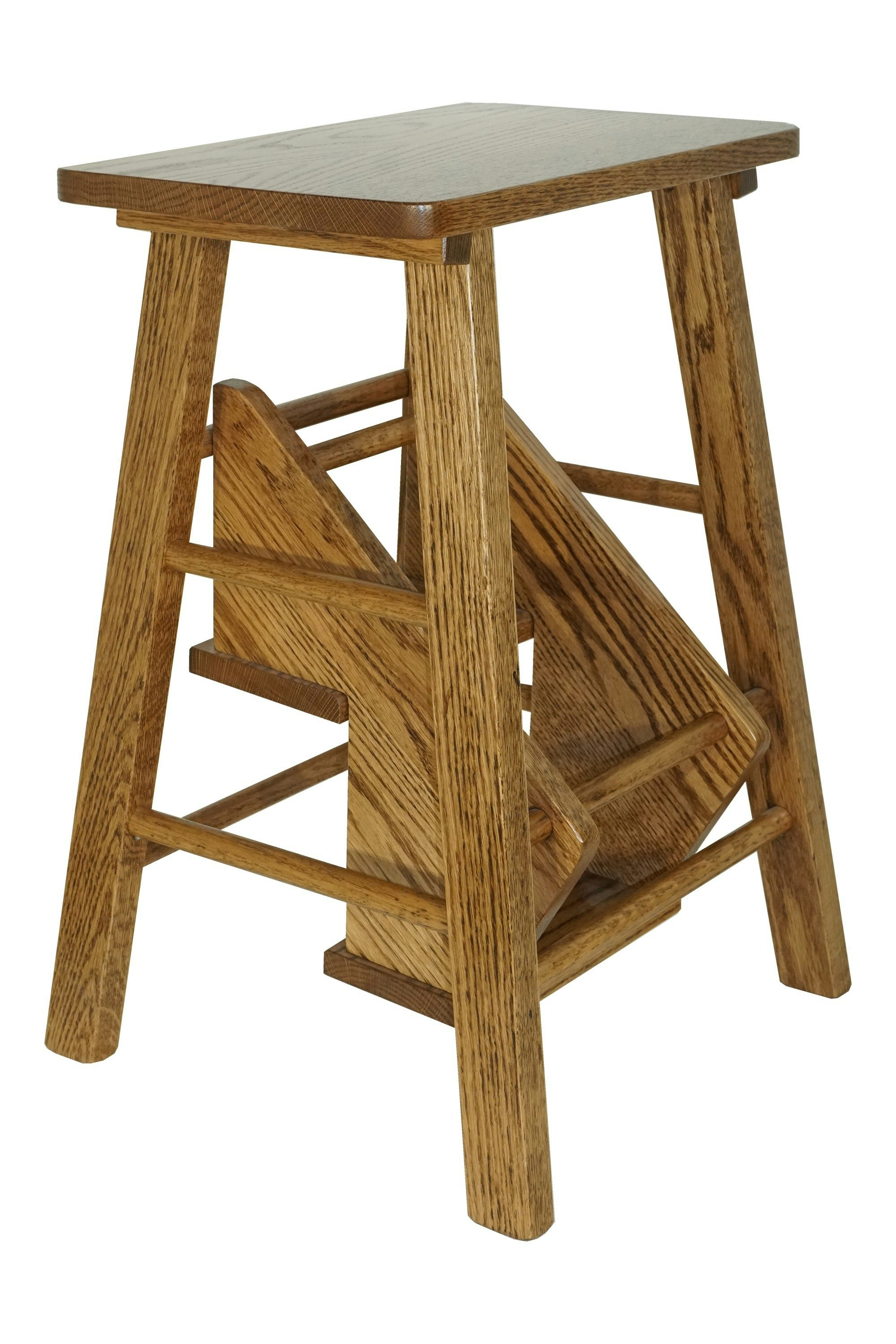 Amish Hardwood Folding Step Stool