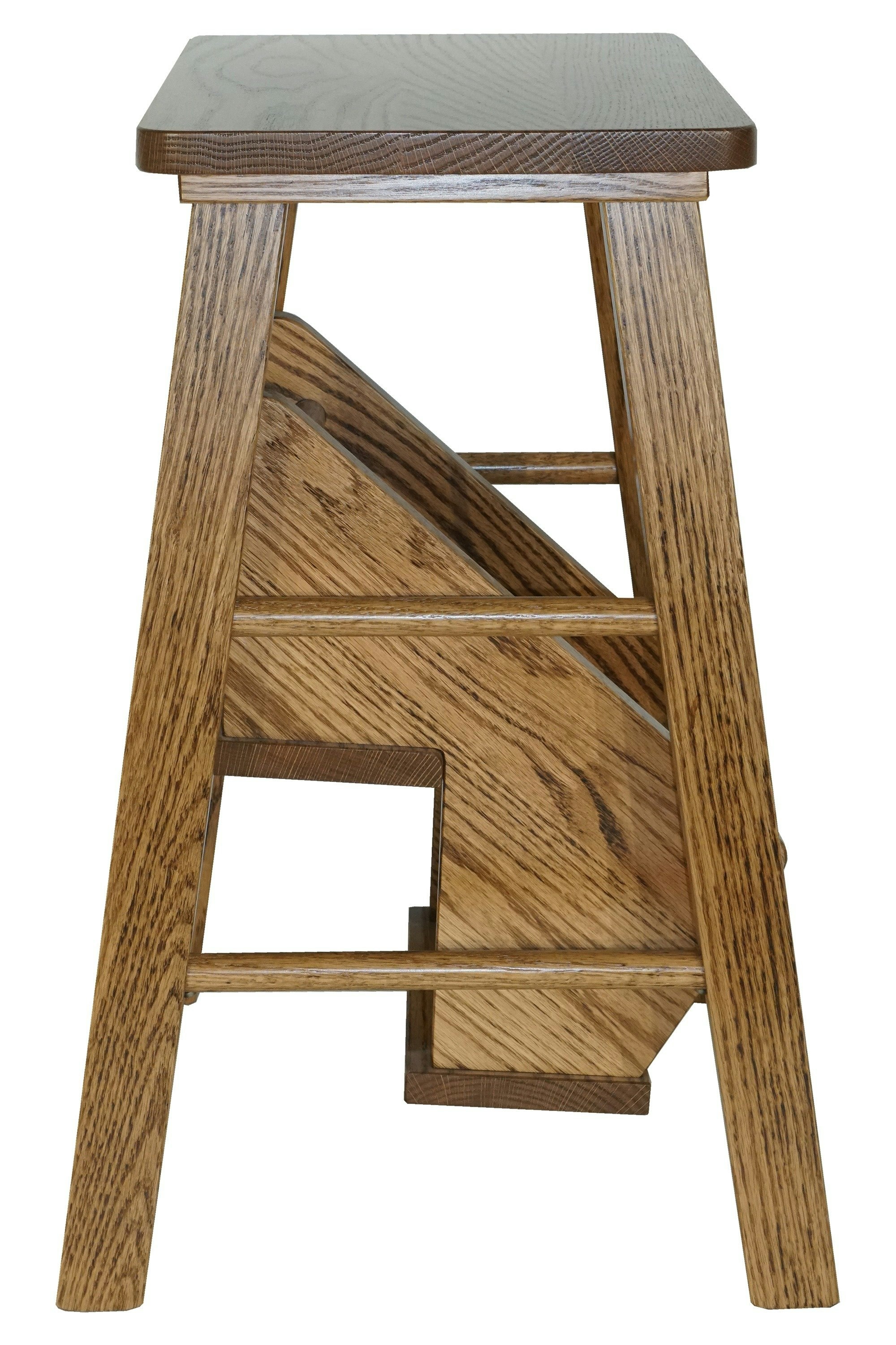 Amish Hardwood Folding Step Stool