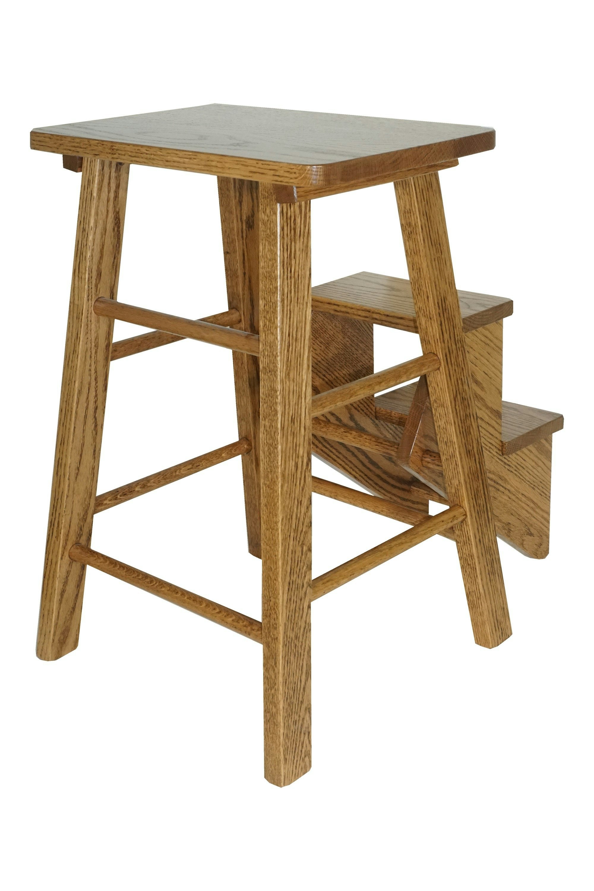 Amish Hardwood Folding Step Stool