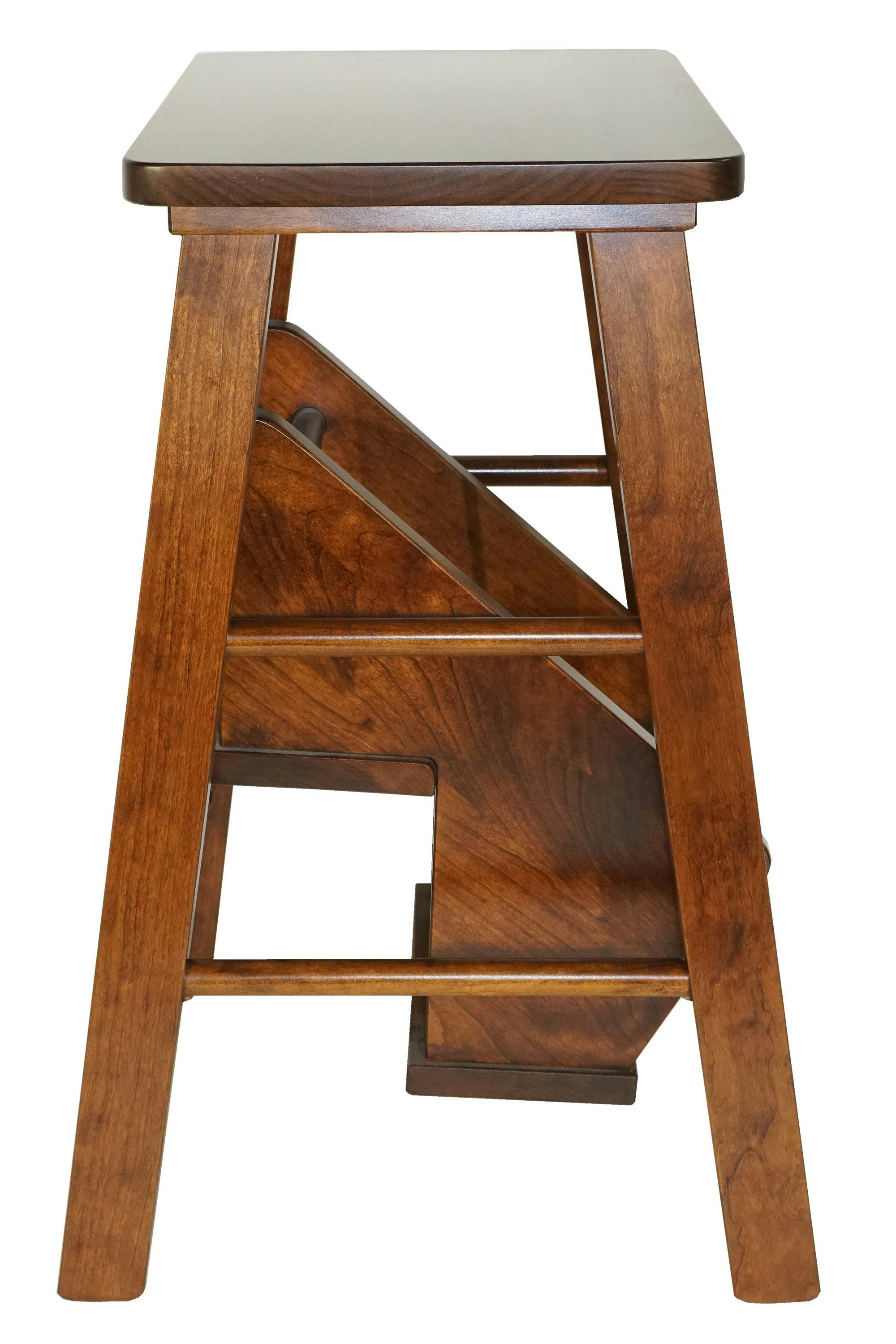 Amish Hardwood Folding Step Stool