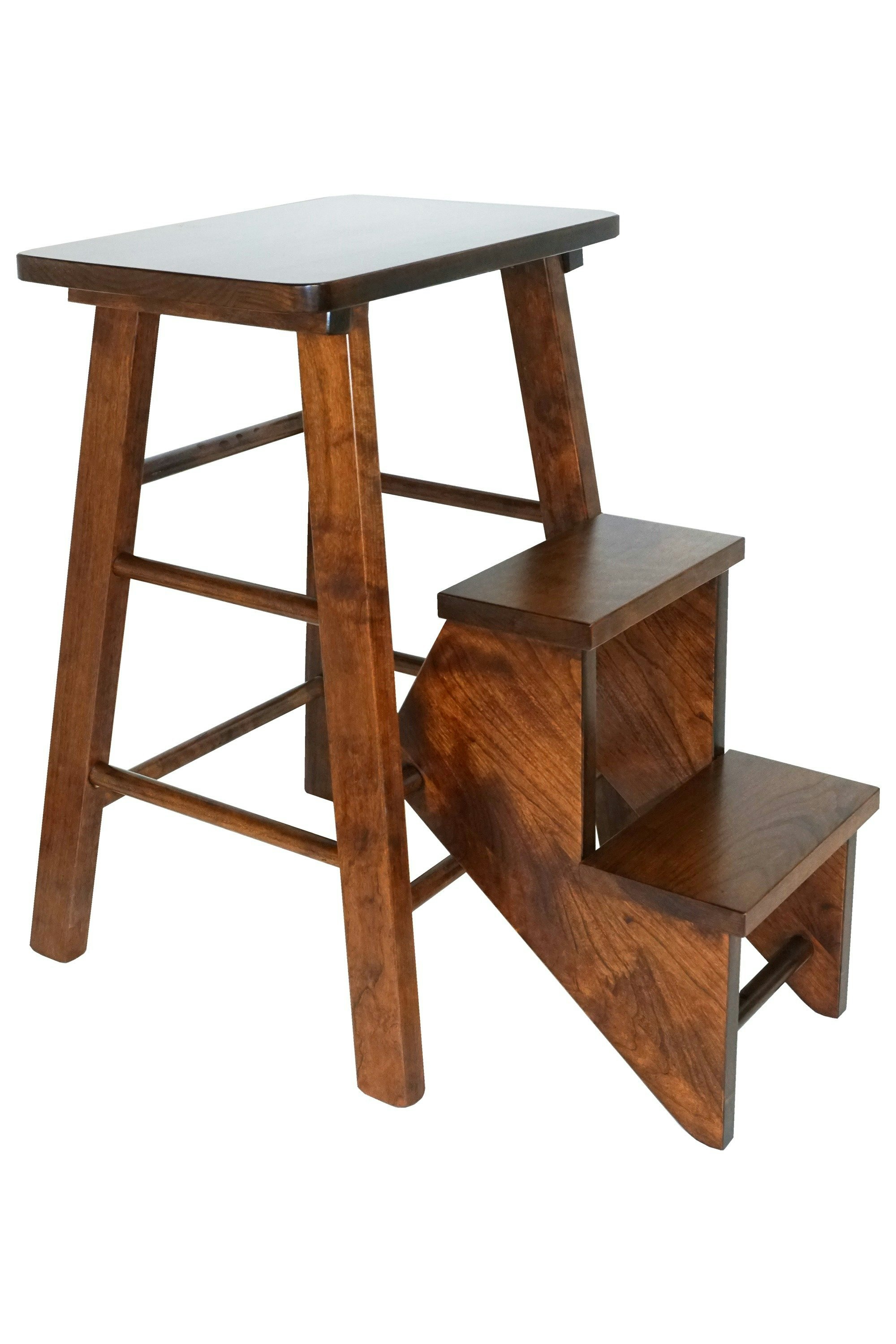 Amish Hardwood Folding Step Stool