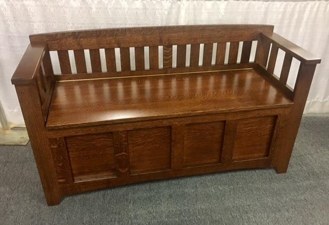 Amish Mission Entry Storage Bench | DutchCrafters