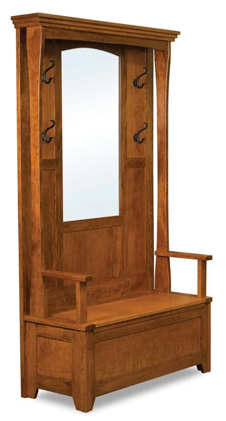 Amish Hall Trees | Solid Wood Entryway Storage