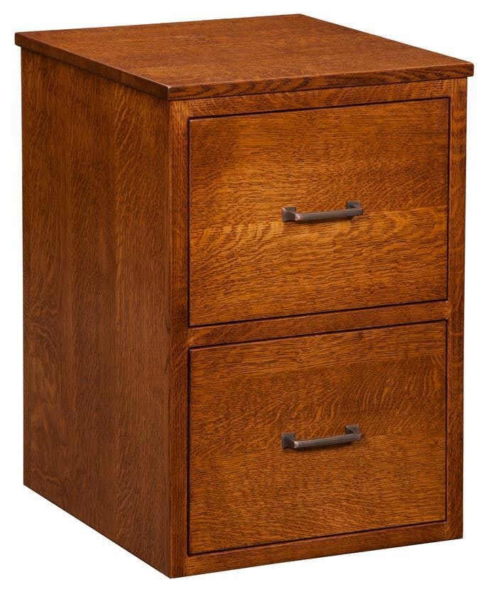 Wood 2-Drawer Filing Cabinet from DutchCrafters Amish Furniture