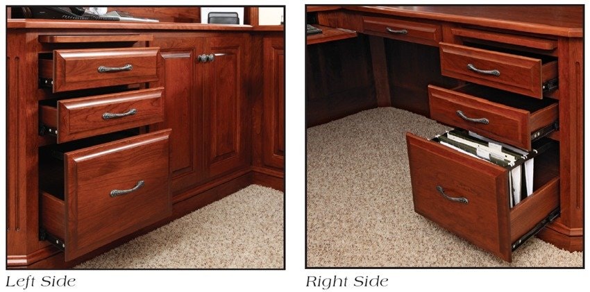 U-Shaped Office Desk from DutchCrafters Amish Furniture