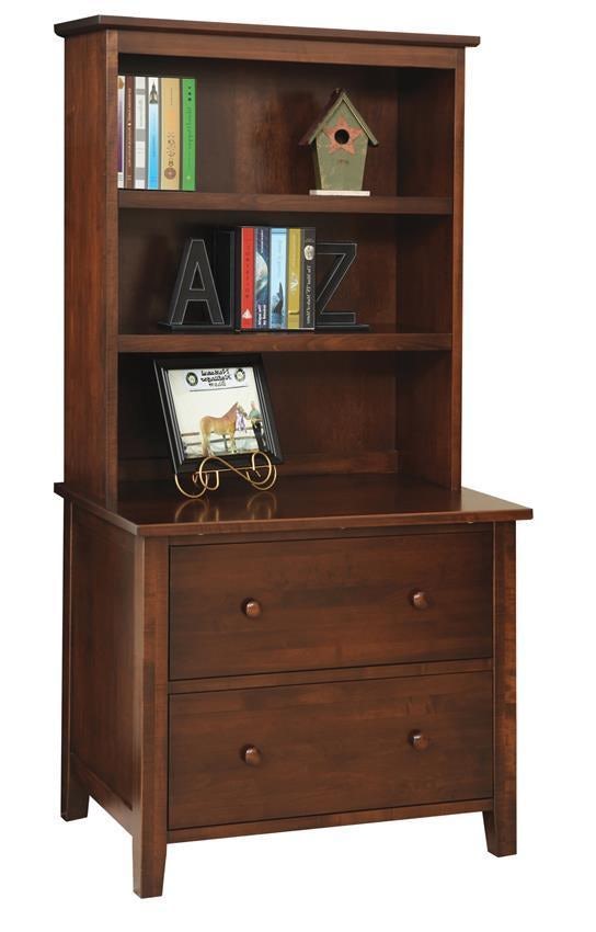 Office Lateral File Cabinets and Bookcases from DutchCrafters Amish