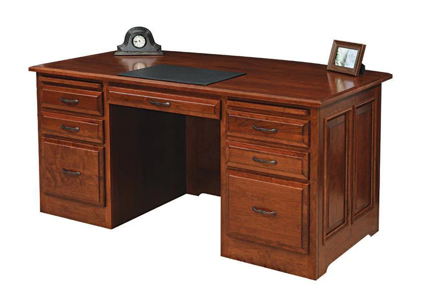 64" Amish Executive Desk | Solid Wood Executive Desks for Home Office