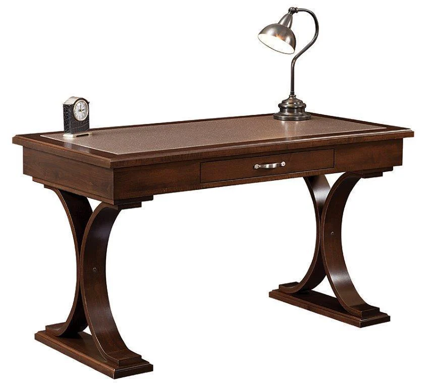 Amish Writing Desk with X‑Leg Design | Amish Made Solid Wood Desks