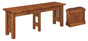 Amish Benches - Quality Wood Seating - Entryway, Dining & More