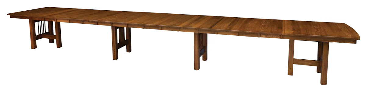 Extra Large Extension Solid Wood Dining Table from DutchCrafters