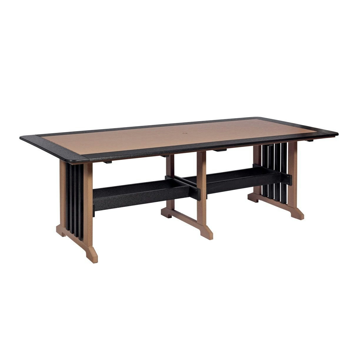 Poly 96" Rectangular Mission Patio Dining Table | DutchCrafters